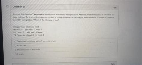 Solved Question 21 2 Pts Suppose That There Are 7 Instances