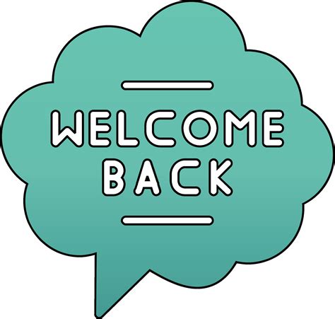 Welcome Back Vector Icon 37305038 Vector Art At Vecteezy