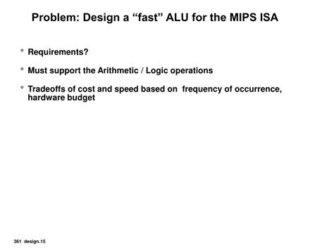 Ppt Computer Architecture Ece 361 Lecture 5 The Design Process And Alu Design Powerpoint