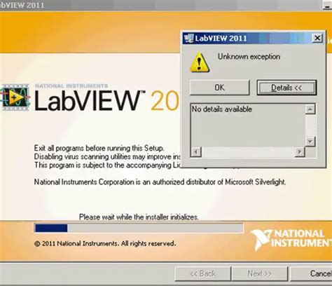 Ni Installer Error On Windows 7