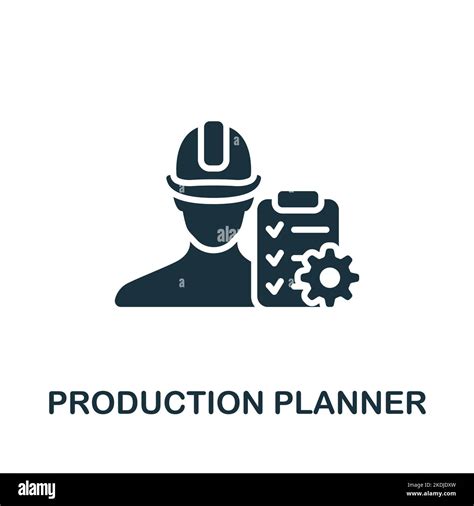 Production Planner Icon Simple Line Element Company Structure Symbol