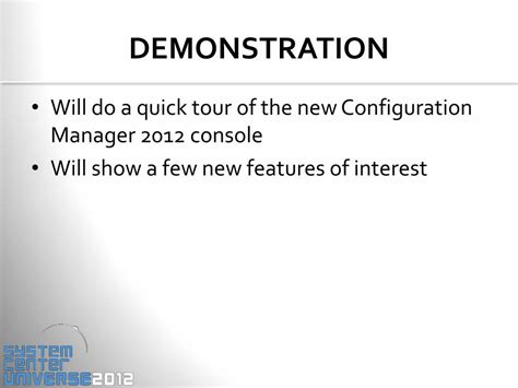 Ppt System Center 2012 Configuration Manager Powerpoint Presentation Id 1567936
