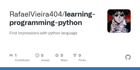 github tropicalkhaotic learning programming python first impressions