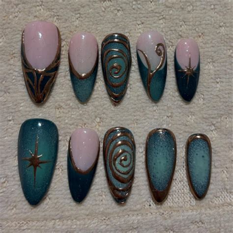 Purple Whimsigoth Autumn Nails In 2025 Nail Designs Nail Art Purple