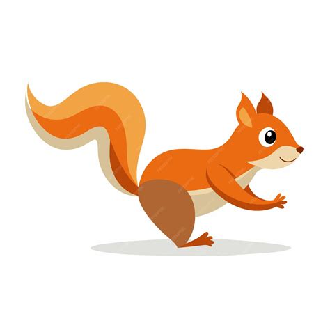 Premium Vector A Cartoon Image Of A Squirrel With A Tail That Says Squirrel