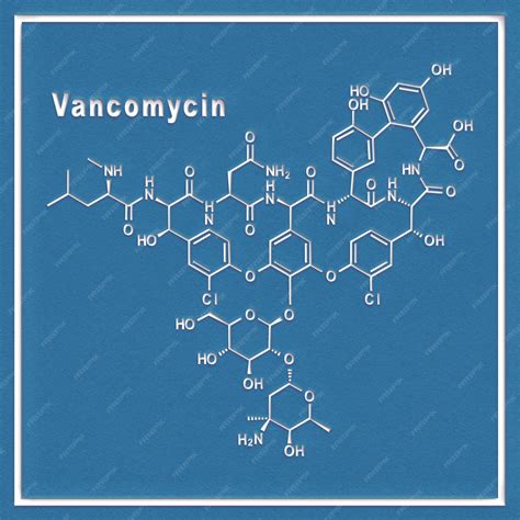 Premium Photo Vancomycin Molecule Antibiotic Chemical Structure On A White Background