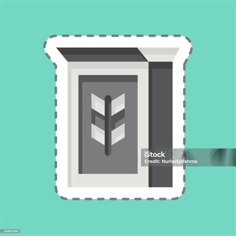 스티커 라인 컷 시리얼 아침 식사 기호와 관련이 있습니다 간단한 일러스트레이션 건강한 생활방식에 대한 스톡 벡터 아트 및 기타 이미지 건강한 생활방식 건강한 식생활