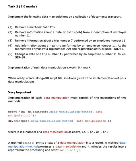 Solved Task 2 2 0 Marks Implement The Followin SolutionInn