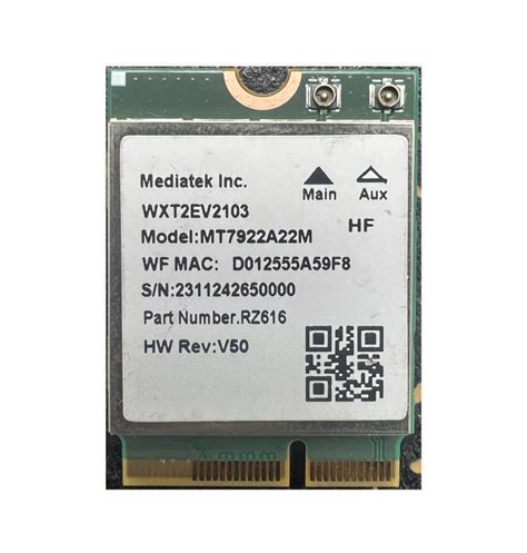 MediaTek MT7922 Wireless LAN Card Lightning Fish