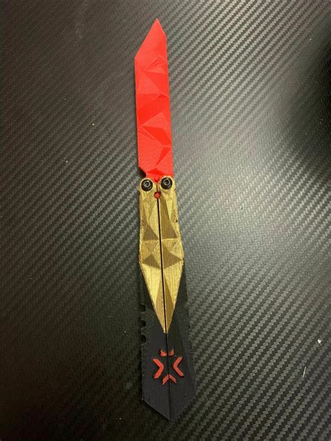 Stl File Foldable Valorant Champions Butterfly Knife 🦋・3d Printing
