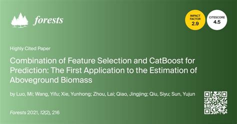 Forests Paper Feature Selection And Catboost For Prediction Forests
