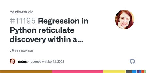 Regression In Python Reticulate Discovery Within A Project Issue Rstudio Rstudio Github