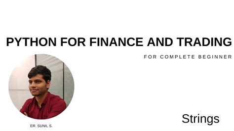 Python For Finance And Algo Trading Beginner Lec 2 Youtube