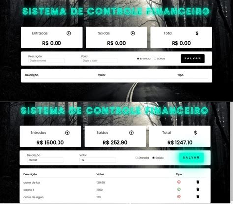 Github Suubiprabaxosistema Controle Financeiro Aplicação Visando Criação De Um Sistema De