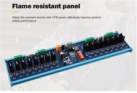 16 Channel Rs485 Communication Expansion Plc Dc Amplifier Board Modbus Protocol 485 Data