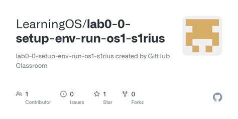 Github Learningos Lab Setup Env Run Os S Rius Lab Setup Env Run Os S Rius Created By