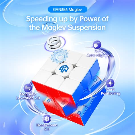 Gan 356 Maglev 3x3 Magnetic Speed Cube Stickerless Gans