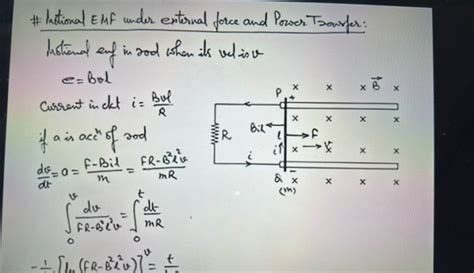 Intional Emf Under External Force And Power Trowsfermoticinal Enf In