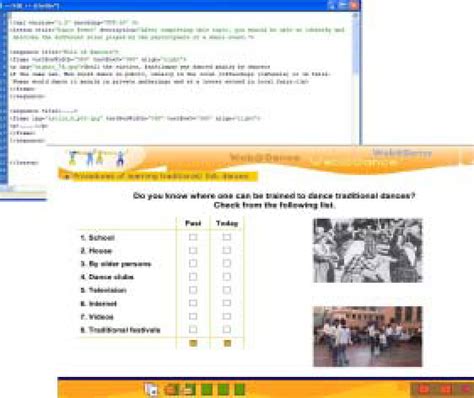 Xml File And Webdance User Interface Download Scientific Diagram