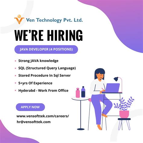Ven Technology Hr Services On Linkedin Javadeveloper Java Sql