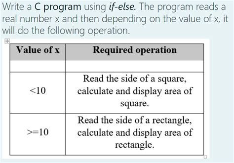 Solved Write A C Program Using If Else The Program Reads A