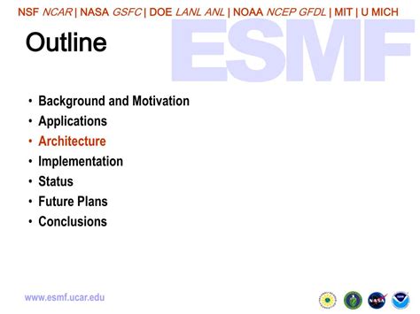 Ppt Architecture Of The Earth System Modeling Framework Powerpoint Presentation Id1303978