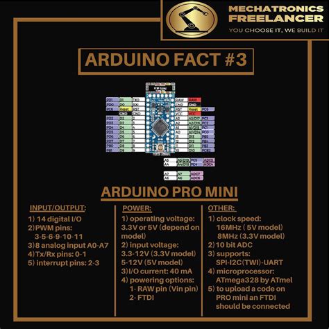 Mechatronicsfreelancer Arduino Fact 3 Did You Know The Arduino Pro