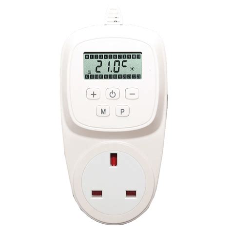 Digital Plug In Programmable Thermostat Low Energy Supermarket
