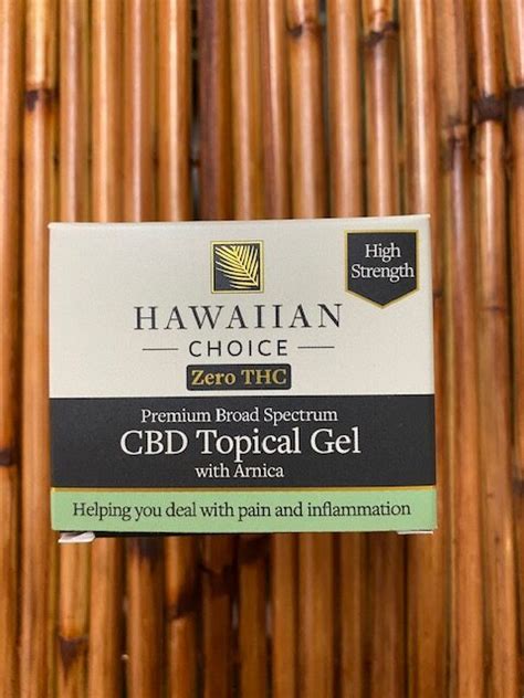Hawaiian Choice Cbd Topical Gel Green Ti Massage