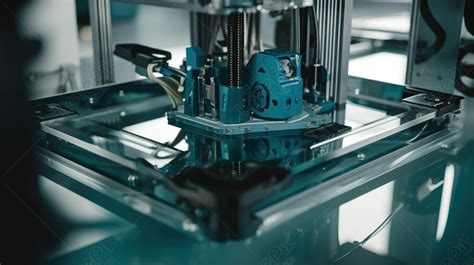 놀라운 클로즈업 파란색 회색 색조 배경의 3d 프린팅 개체를 보여주는 거울 표면 로즈 배경 컴퓨터 기술 배경 놀라 배경 이미지 Hd 로즈 컴퓨터 기술 놀라 배경