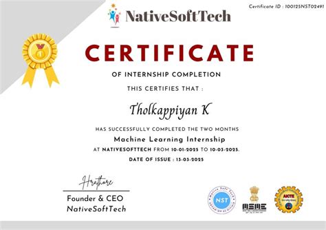 machinelearning internship ai datascience flaskapi… tholkappiyan k