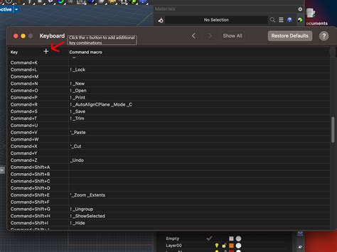 New Ui Keyboard Shortcuts No Button Mac Mcneel Forum