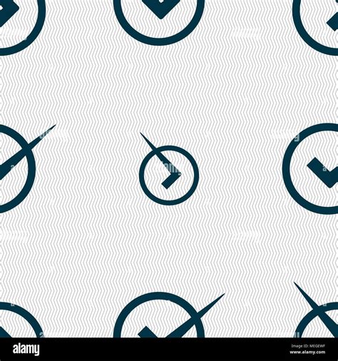 Check Mark Sign Icon Checkbox Button Seamless Abstract Background