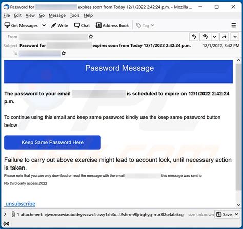 Password Is Scheduled To Expire Email Scam Removal And Recovery Steps