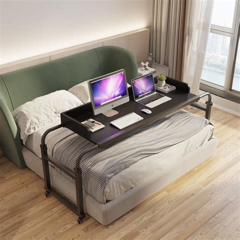 Overbed Table With Wheels Overbed Desk Over Bed Desk King Desertcart