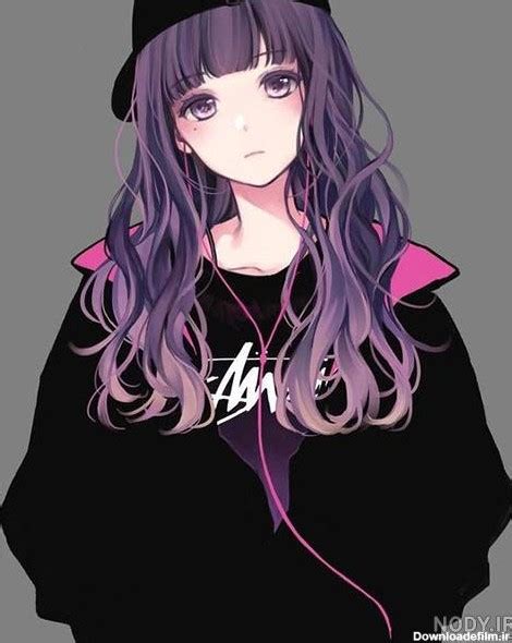 عکس انیمه ی کیوت بنفش