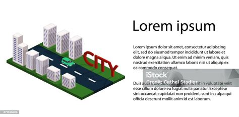 아이소메트릭 3d 벡터 일러스트 레이 션 건물 자동차도로 지도 0명에 대한 스톡 벡터 아트 및 기타 이미지 0명 3차원 형태 개념 Istock