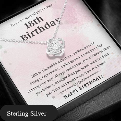 18th Birthday T Girl 18th Necklace T For Her 18th T Idea 18
