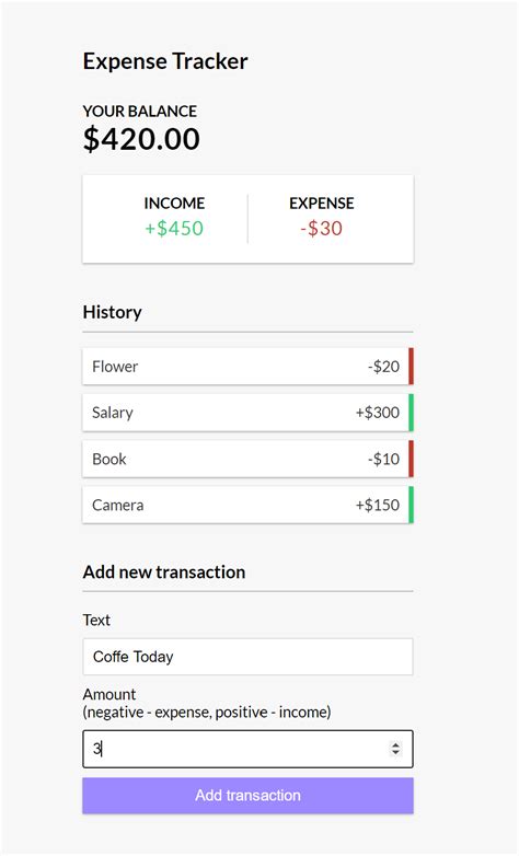 GitHub Liyefei Expense Tracker Using UseReduer Context Api