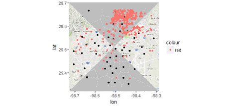 R Geom Polygon Cutting My Ggmap In Quarters Stack Overflow