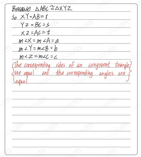 solved given abc≌ xyz use a rigid motion to prove the corresponding