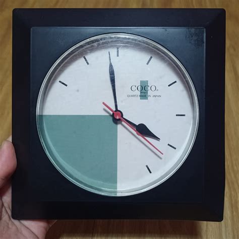 Coco Quartz Wall Clock Furniture And Home Living Home Decor Clocks On Carousell