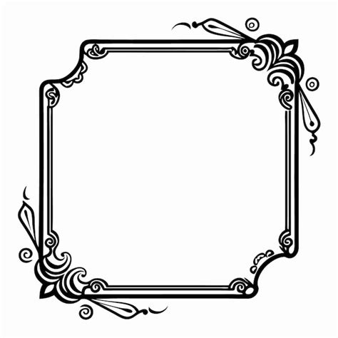 Premium Vector Elegant Black And White Decorative Frame