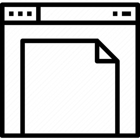 Browser Document Interface Web Webpage Icon Download On Iconfinder