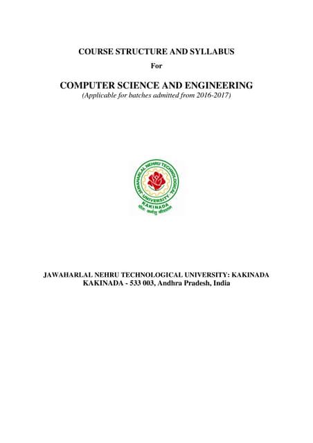 Cse Revised Syllabus Updated On 20 07 2017 Pdf