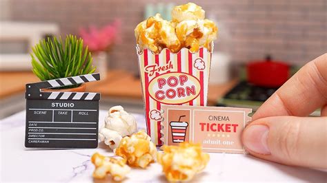 Мини Карамельный Попкорн Миниатюрная Еда Мини Кухня Miniature Caramel Popcorn Youtube