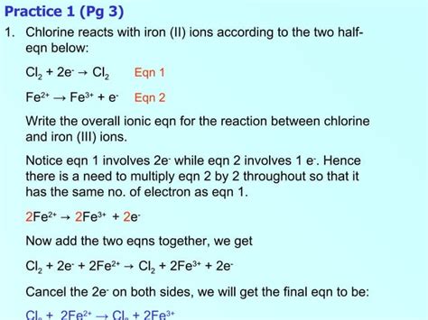 Redox Electron Transfer Ppt