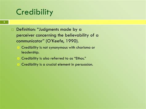 PPT Credibility PowerPoint Presentation Free Download ID