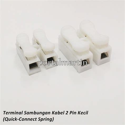 Jual Terminal Sambungan Kabel 2 Pin Kecil Model Jepit Quick Connect 2 Pin Kecil Shopee Indonesia