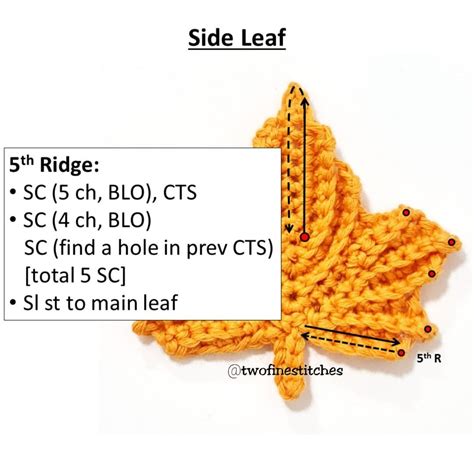 Free Crochet Pattern Maple Leaf